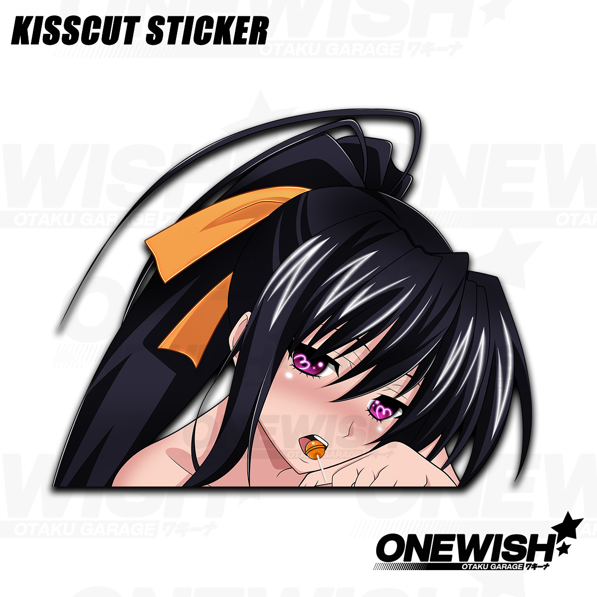 Akeno Peeker Sticker – One Wish Otaku Garage