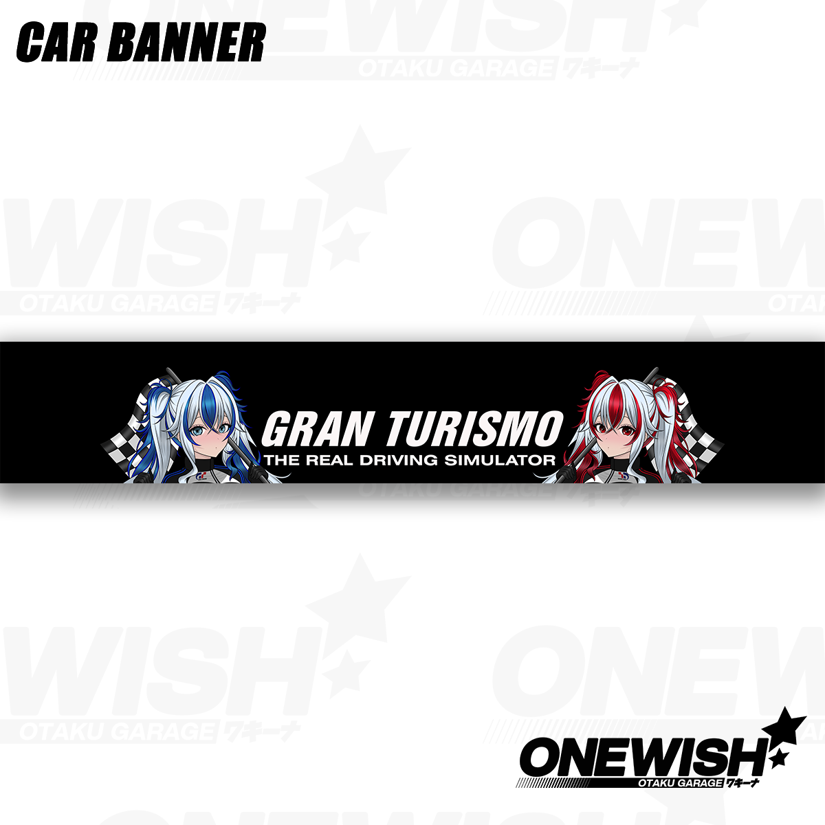 GT Anime Racing Banner – One Wish Otaku Garage