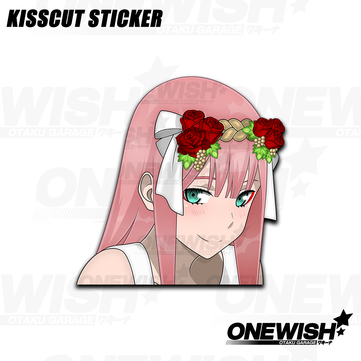 Zero Two Flower Peeker – One Wish Otaku Garage